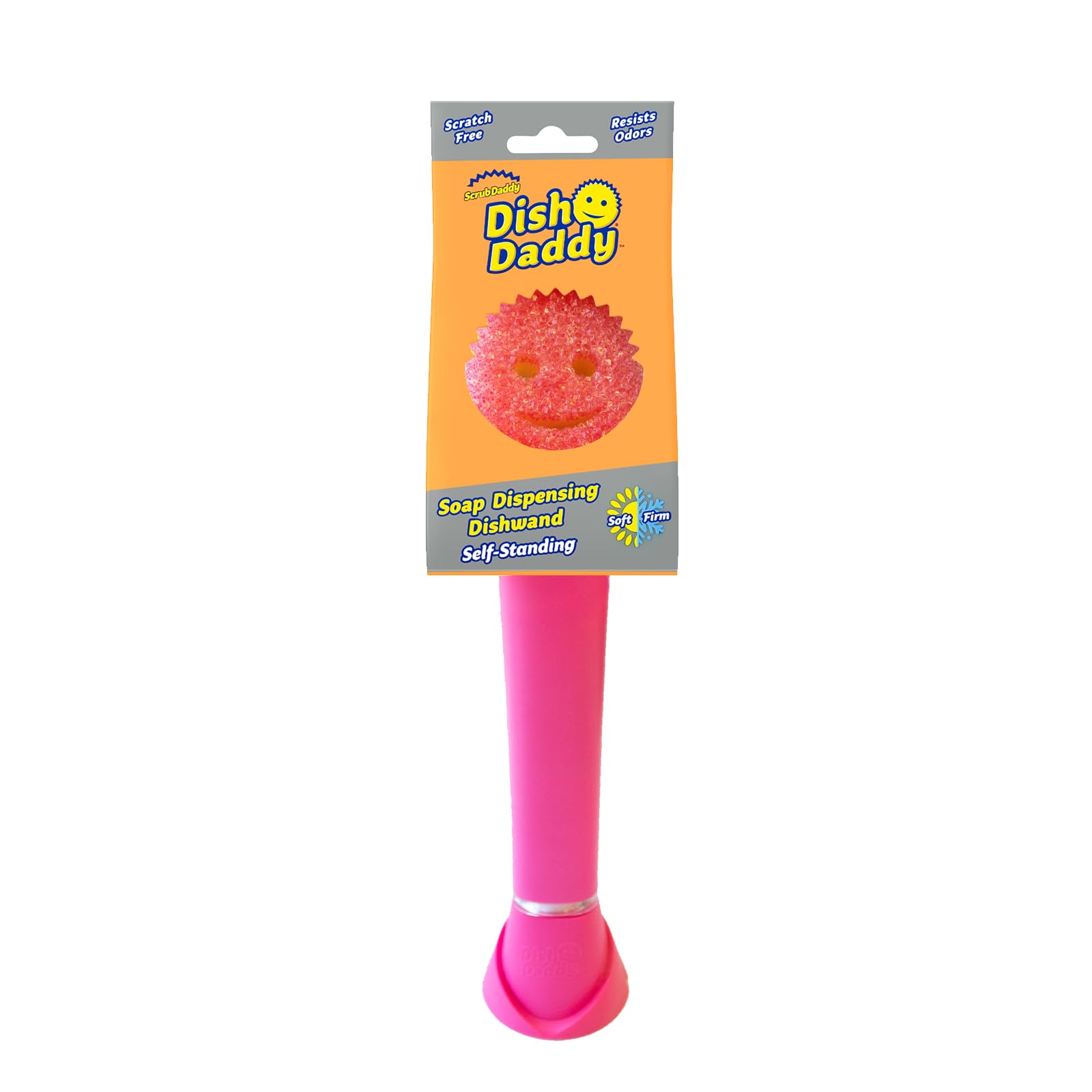 Scrub Daddy Dish Wand Scrubbing Brush with Handle - Soap Dispensing, T