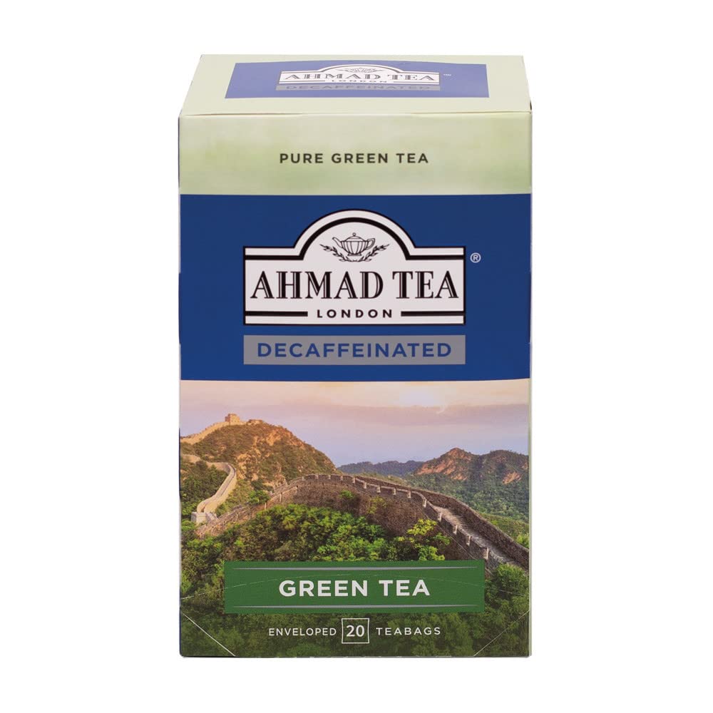 Ahmad Tea Decaffeinated Green Tea | 20 Tea Bags | Chinese Green Tea fr