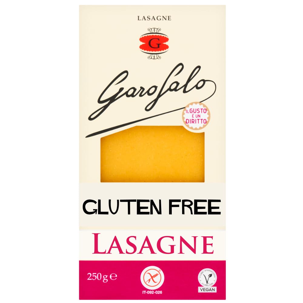 Garofalo Gluten Free Lasagne Sheets, 400g - Vegan & Coeliac-Safe Bakin