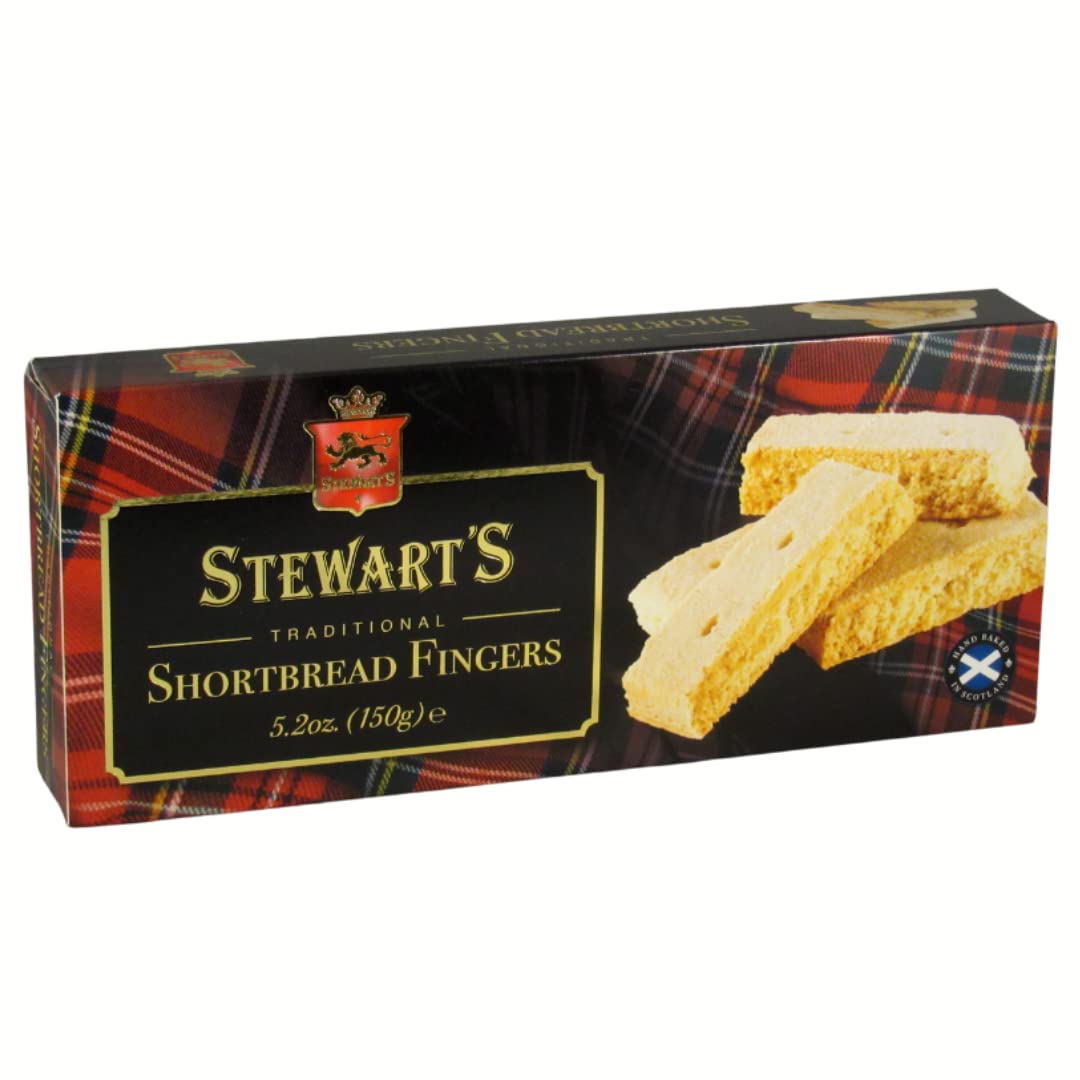 Stewart's Scotland Traditional Shortbread Fingers - 150g Tartan Collec