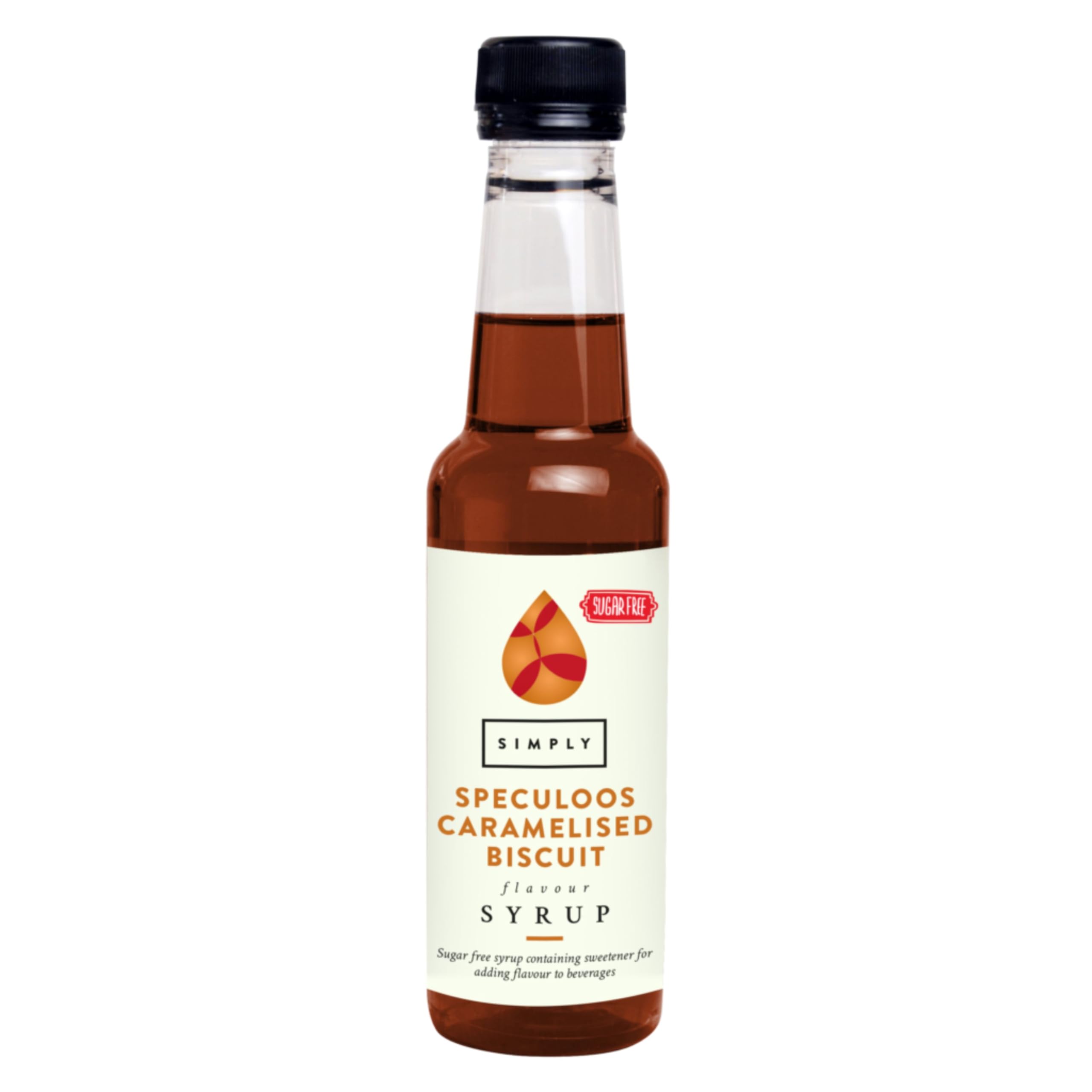 Simply Sugar Free Speculoos Caramelised Biscuit Syrup - Vegan, Nut Fre