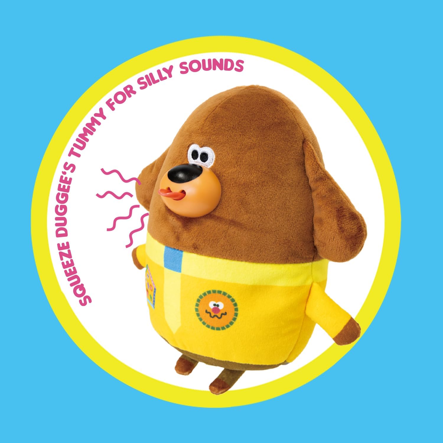 Hey Duggee Silly Sounds Duggee Teddy Bear - Squeeze & Laugh Interactiv