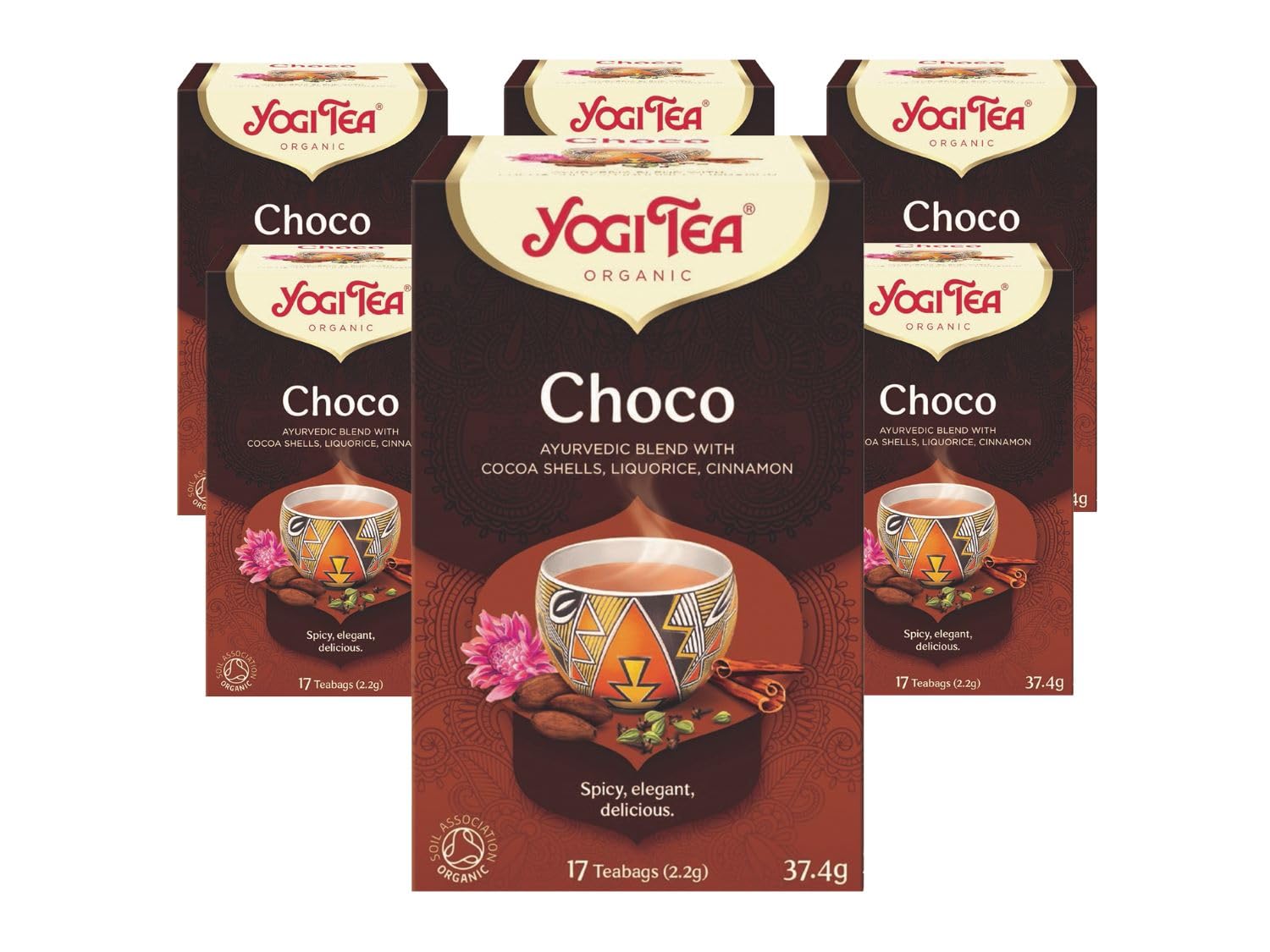 YOGI TEA - Choco Organic Spice and Herbal Tea, Chocolate Taste, Blend