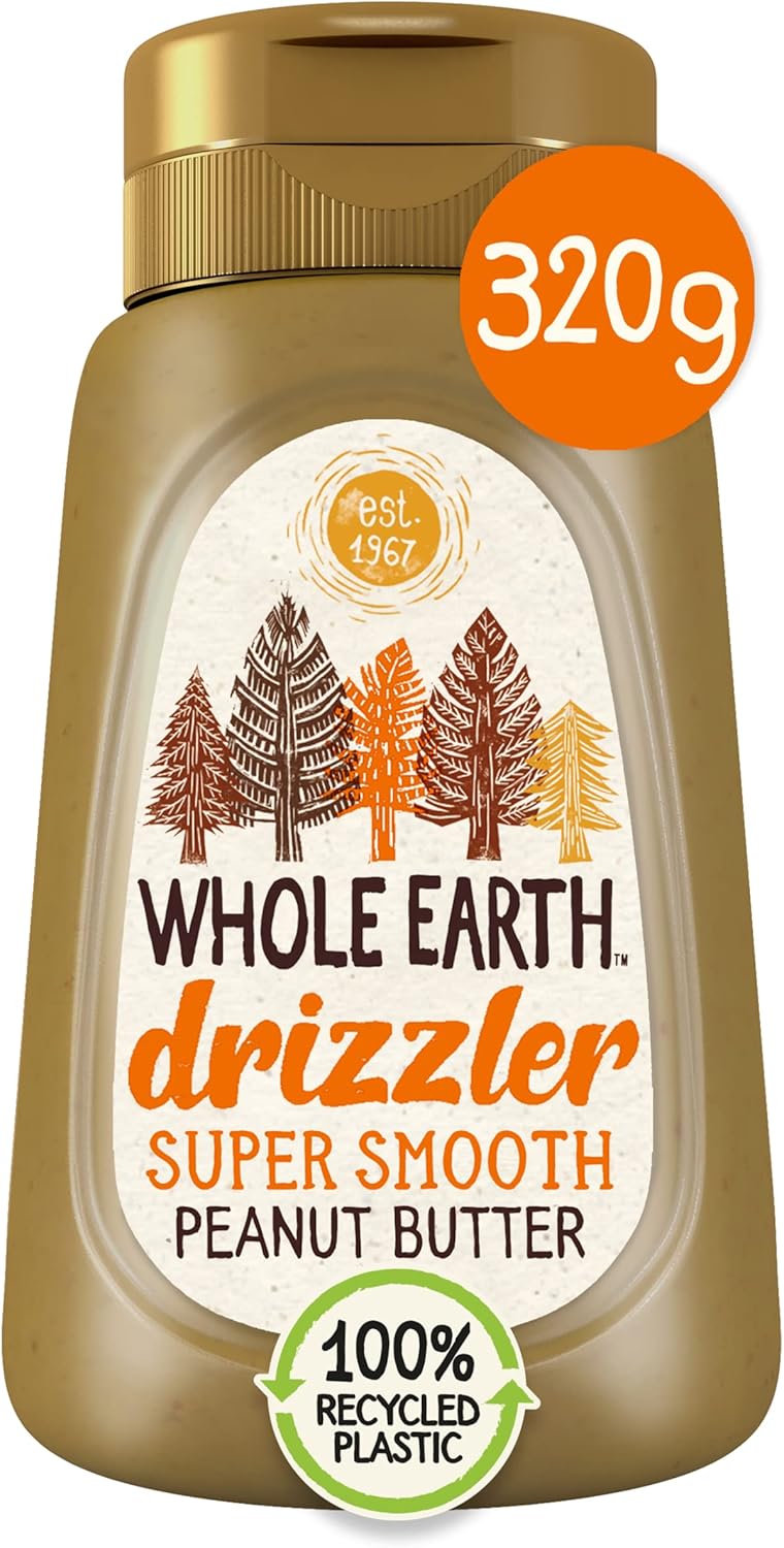 Whole Earth Drizzler Original Roasted Peanut Butter - Super Smooth Squ