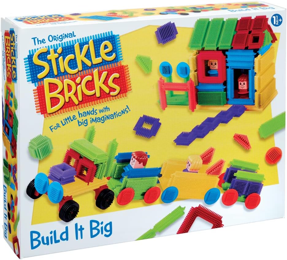 Stickle Bricks Build It Big - 84-Piece Building Set for Toddlers 18 Mo