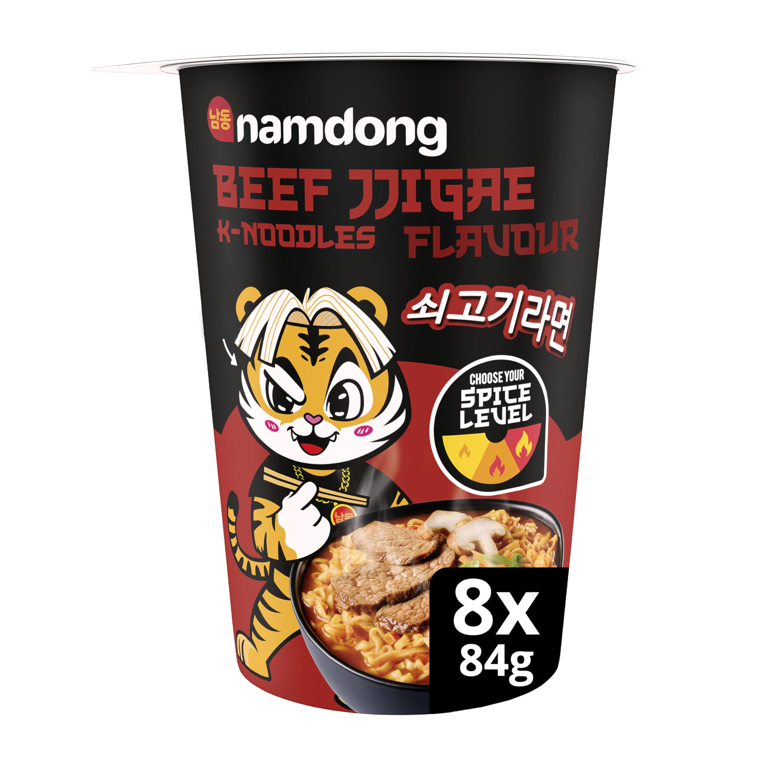 Namdong Beef Jjigae Noodle Pot - Korean-Style Instant Noodles with Spi
