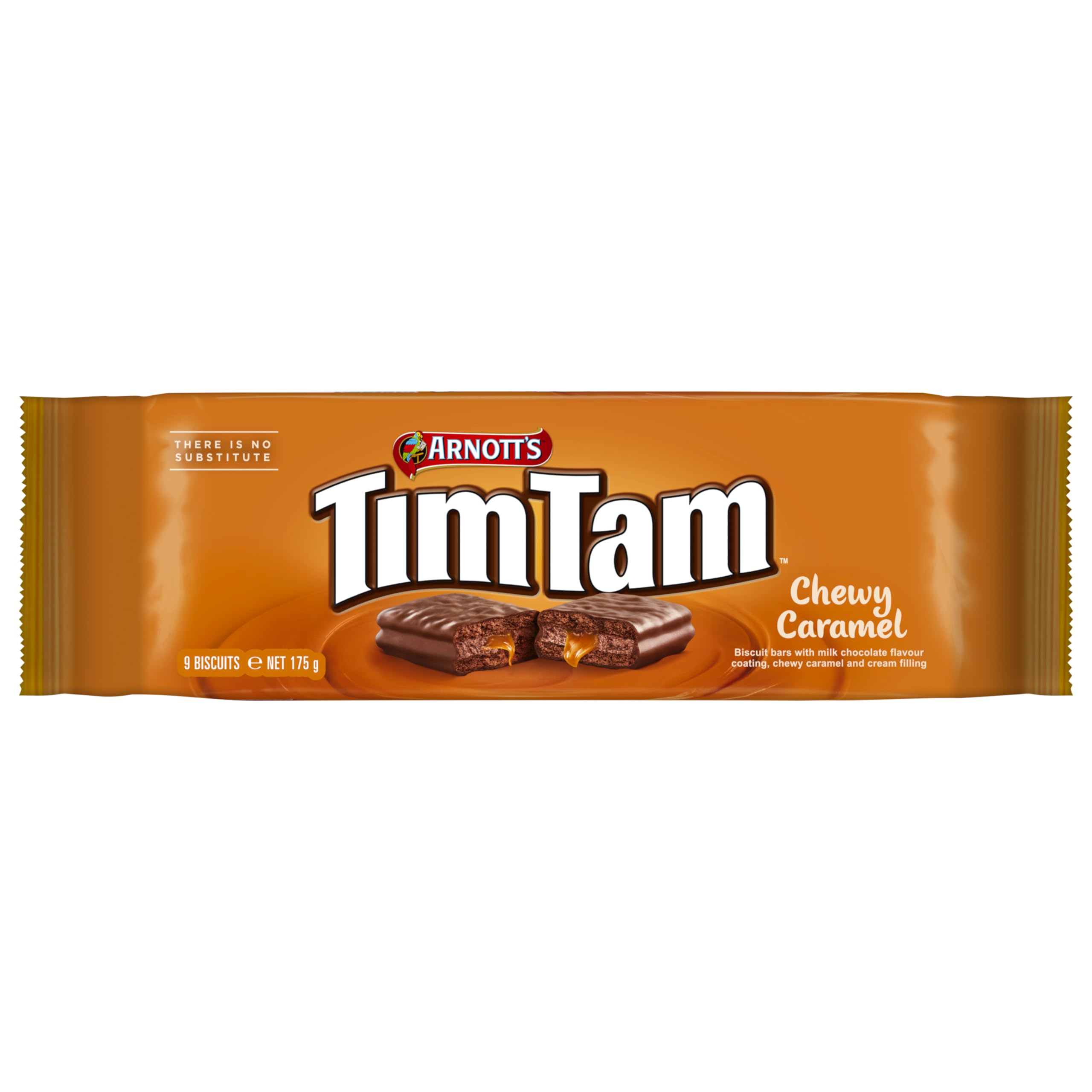 Tim Tam - Chewy Caramel Biscuit Bars with Milk Chocolate Coating (175g