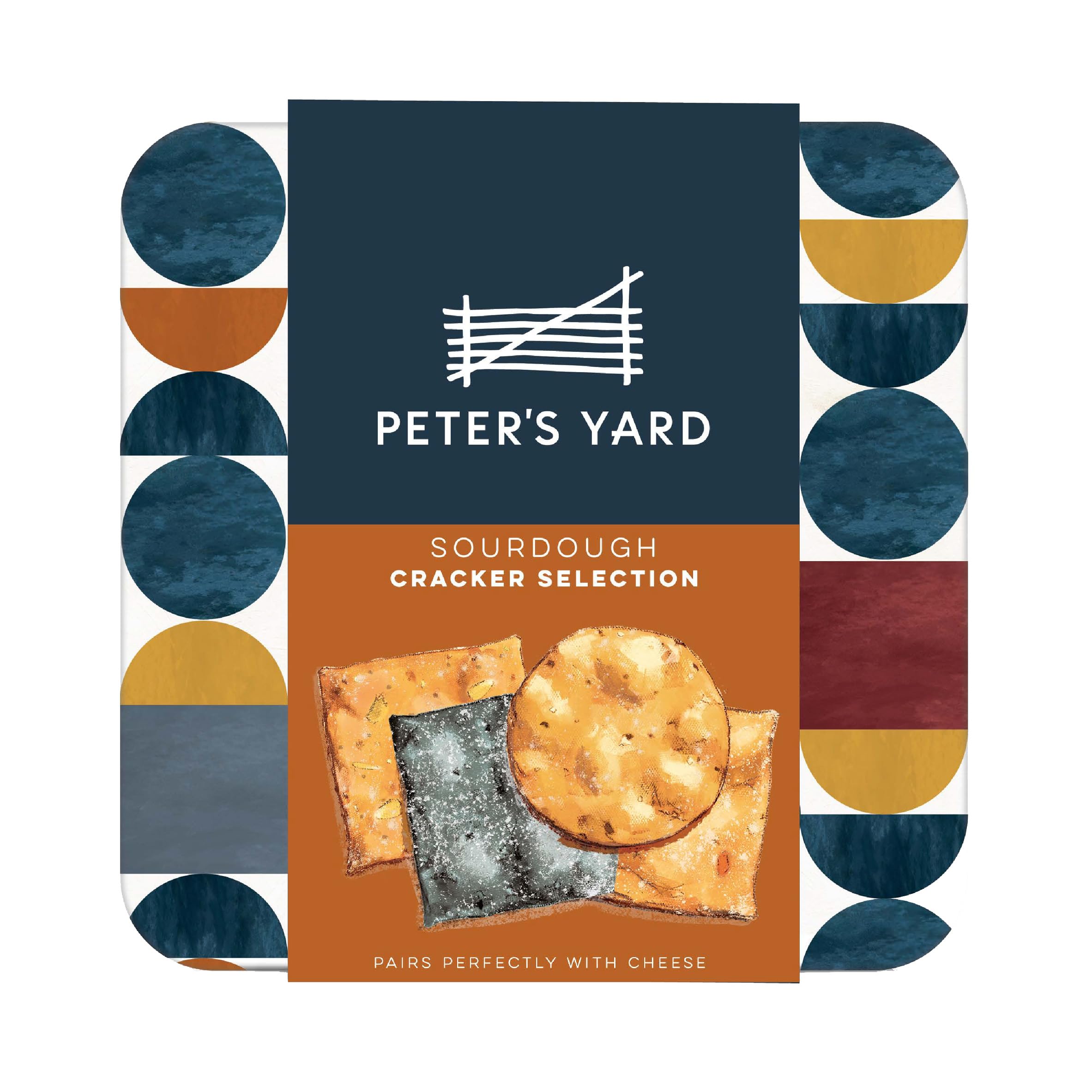 Peter's Yard Sourdough Crackers Selection Tin - Original, Rye & Charco