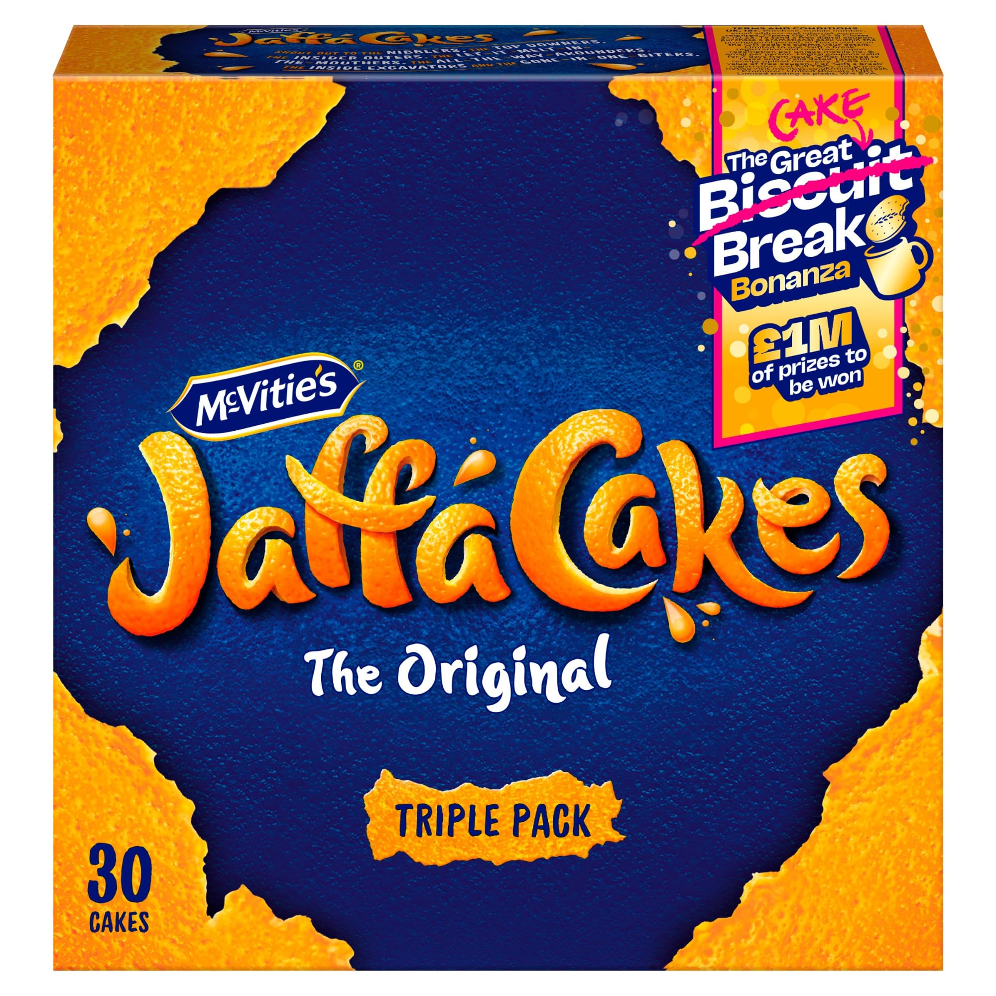 McVitie's Jaffa Cakes Original Chocolate Biscuits Triple Pack 3 x 10 C