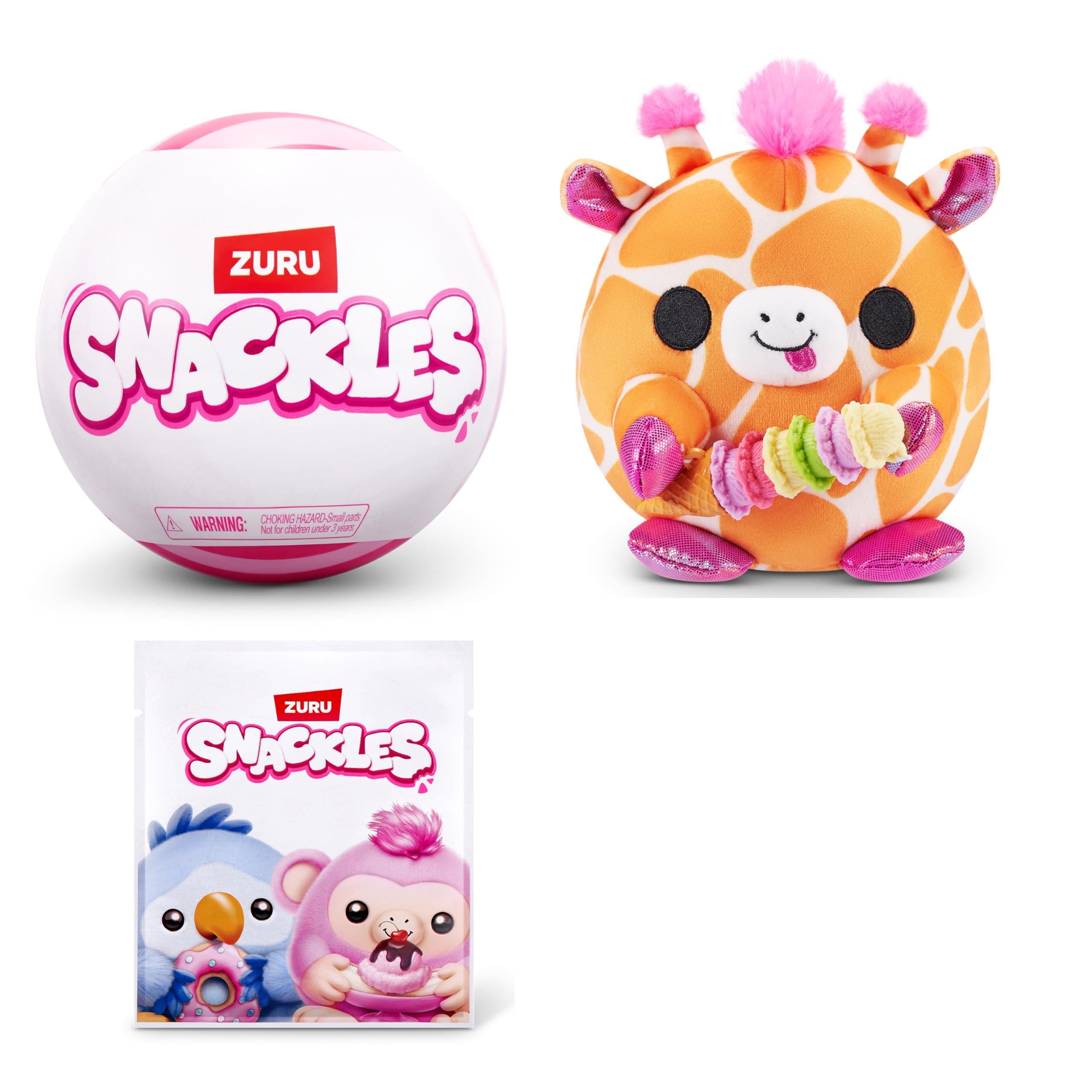 Snackles Non-Licensed Series 1 - 5-inch Super-Soft Plush Collectible w