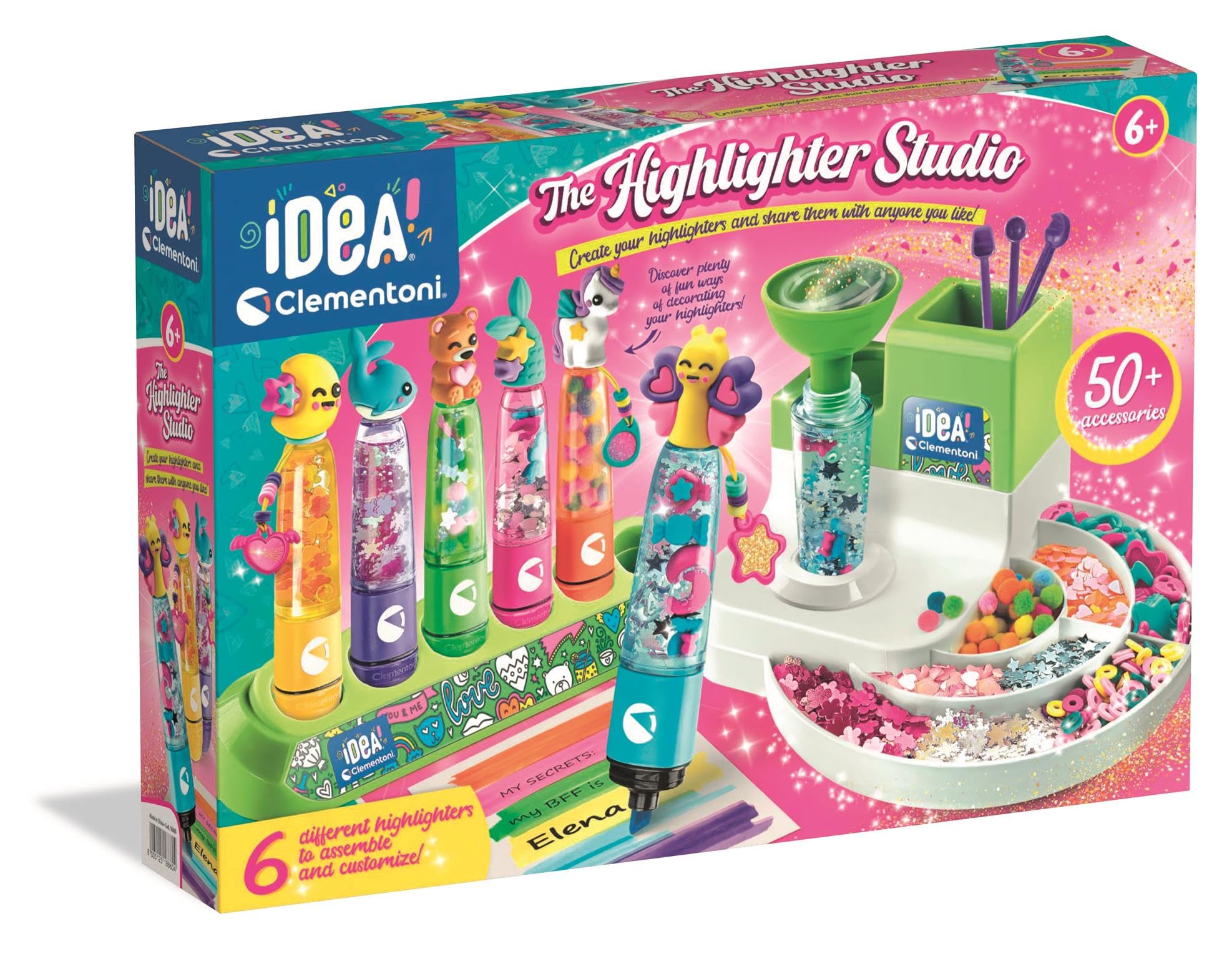 Clementoni DIY Highlighter Marker Kit - Create Endless Colors with Fil
