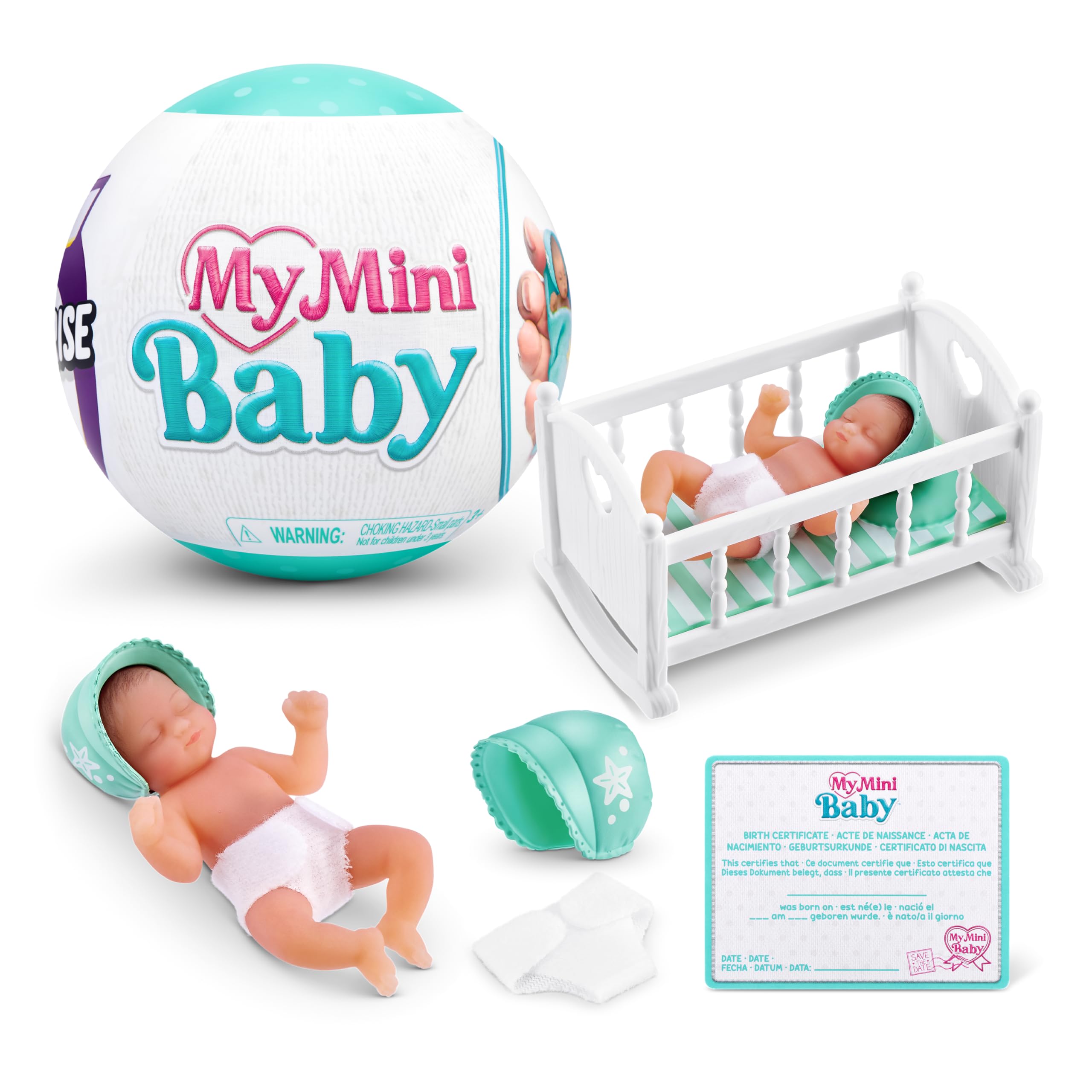 5 Surprise My Mini Baby Series 1 - Collectible Mystery Capsule with Re