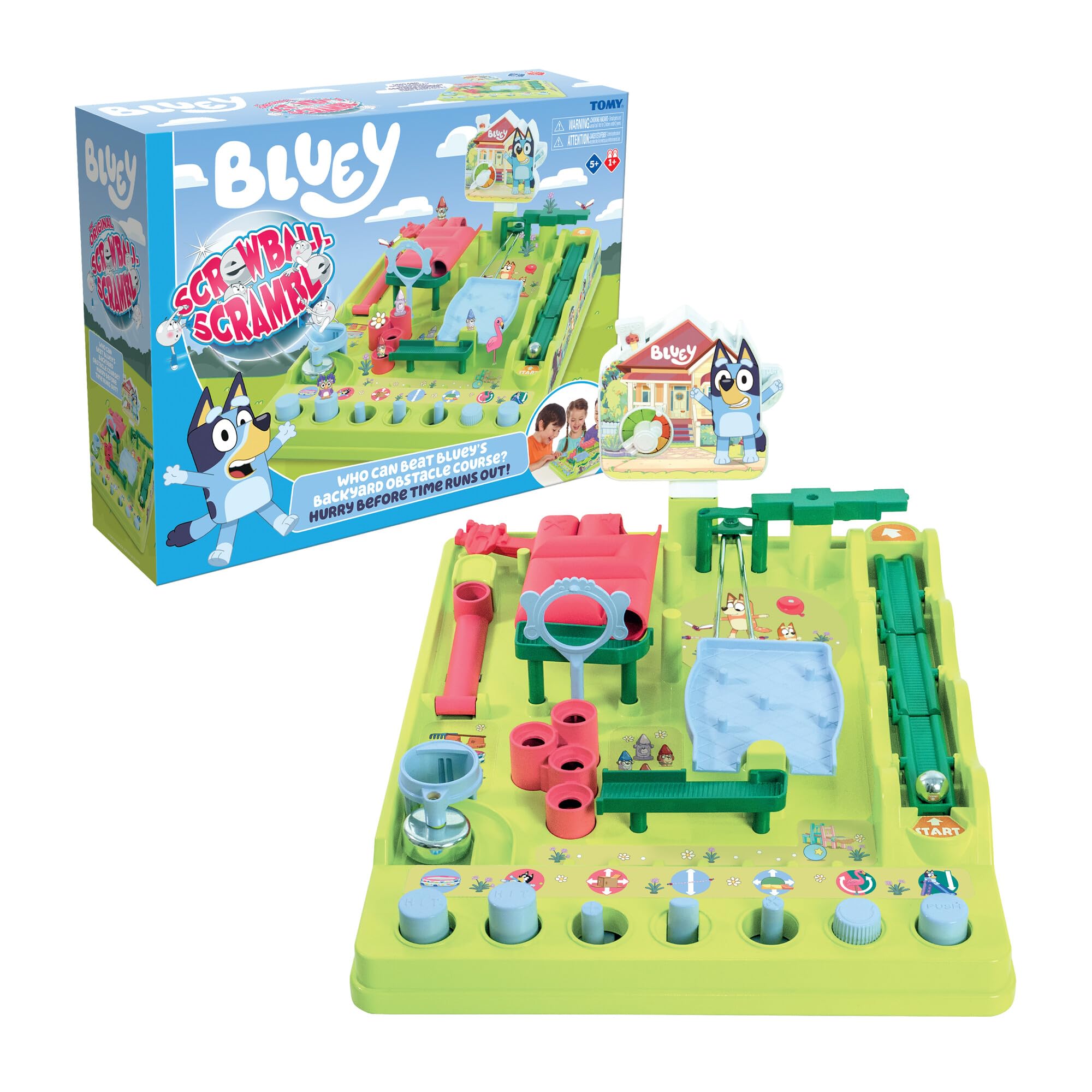 Bluey Screwball Scramble Game - Maze Challenge with Timer & Obstacles