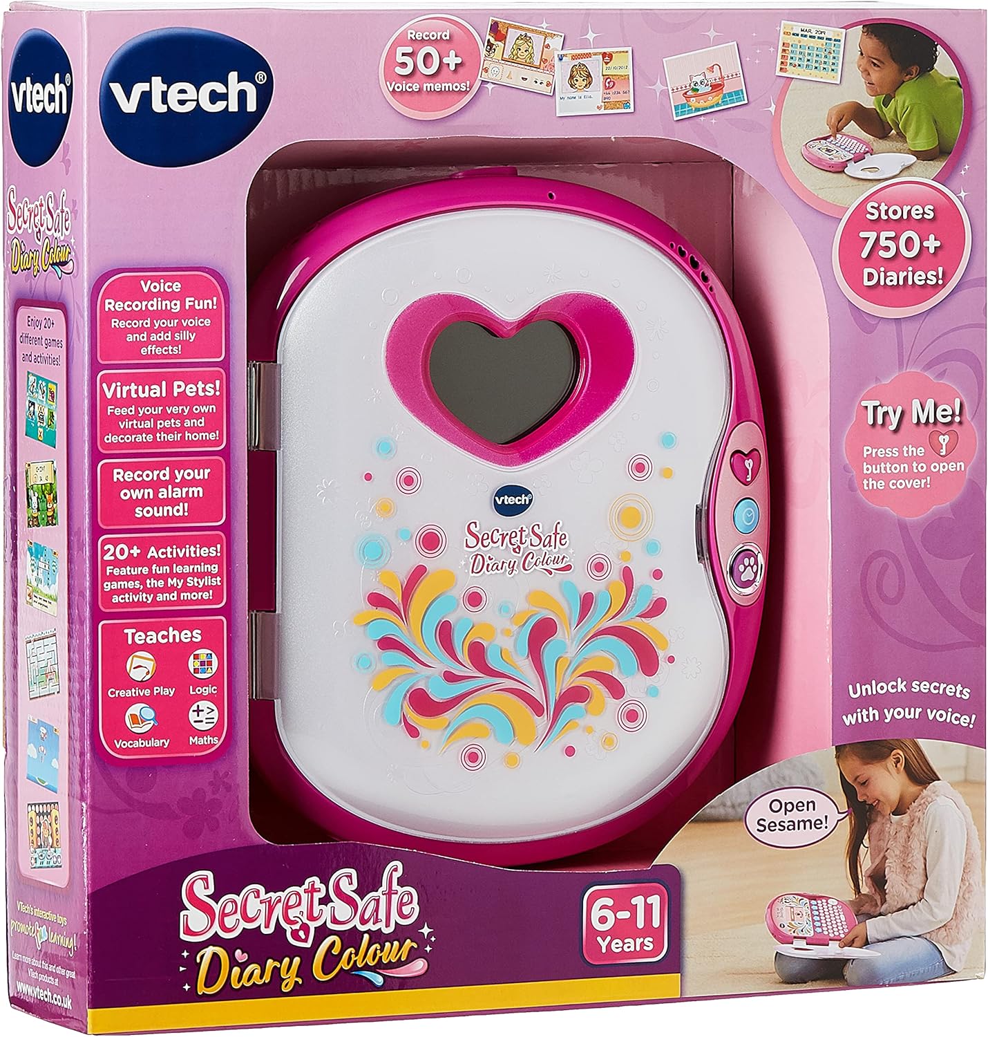 VTech Secret Safe Diary - Voice Activated Electronic Diary with MP3 Co