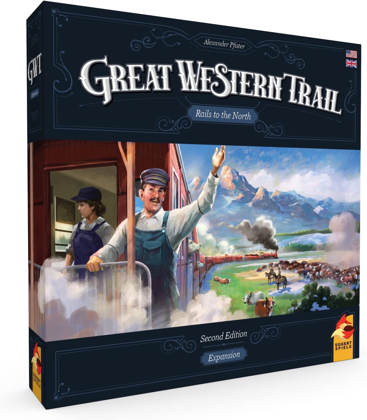 Eggert Spiele Great Western Trail: Rails to the North 2nd Ed Board Gam