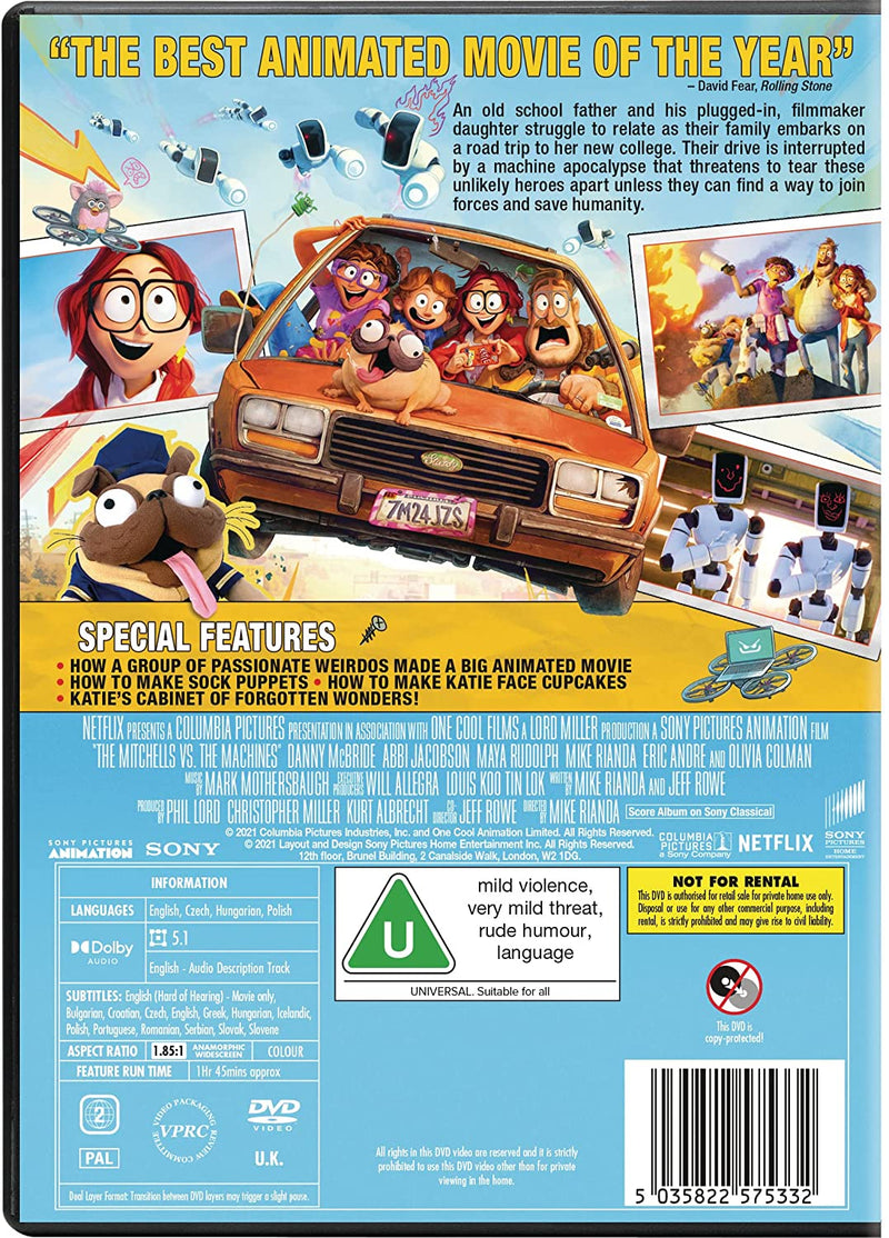 The Mitchells vs. The Machines [2021] [DVD] – Yachew